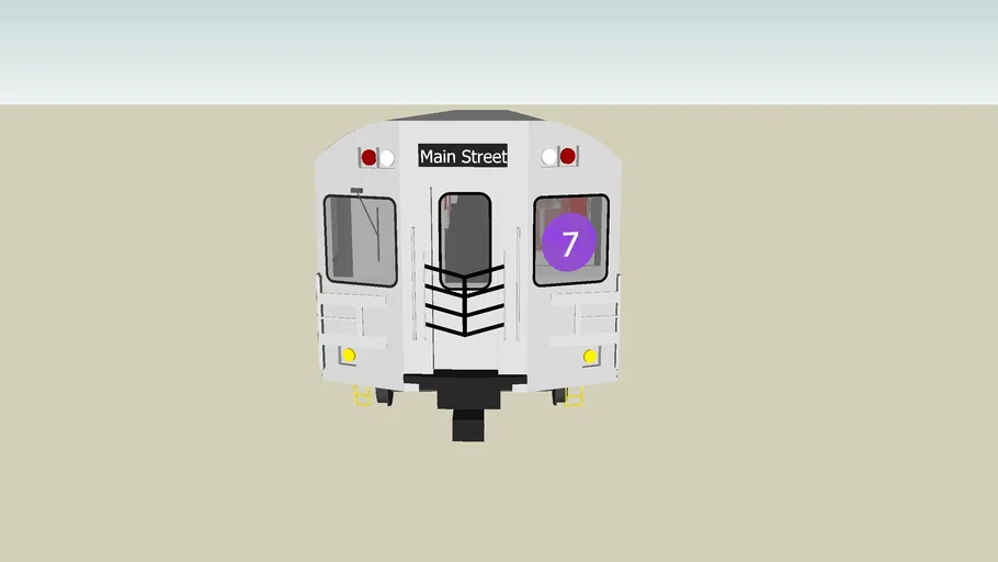 # 7 Train w/local led sign | 3D Warehouse