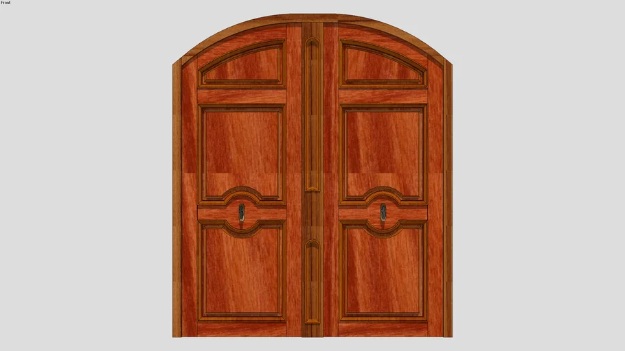 Porte en bois massif. | 3D Warehouse