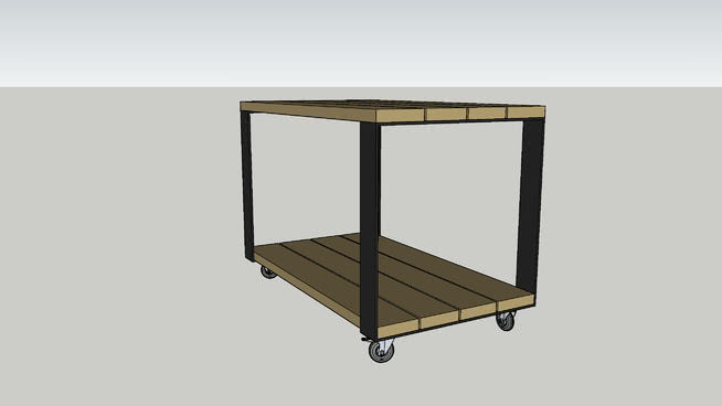 Table with steerable wheels | 3D Warehouse