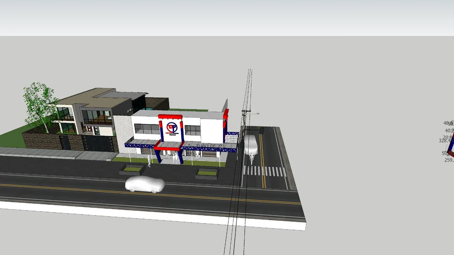 Fachada comercial | 3D Warehouse