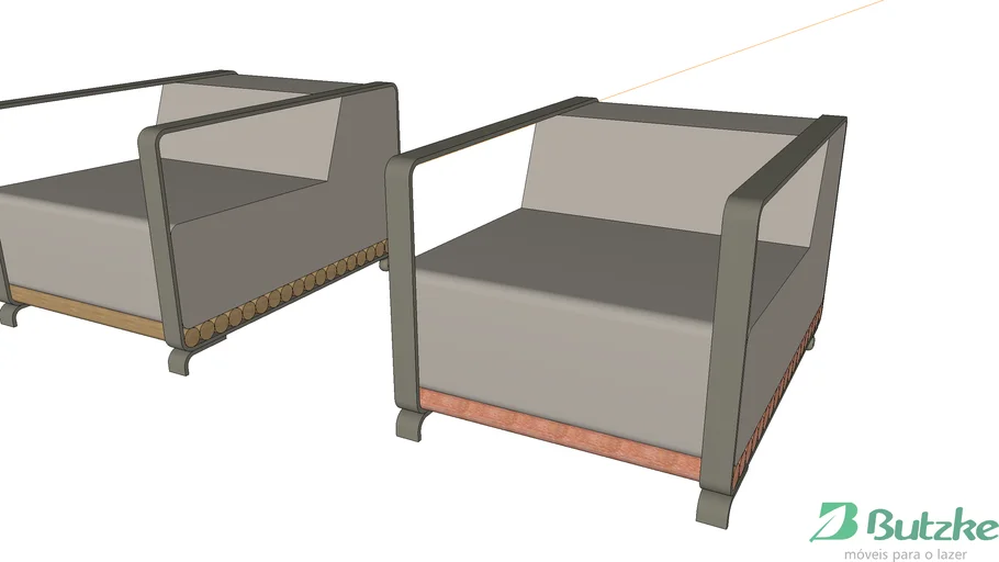 Poltrona Toras BTZK outdoor | 3D Warehouse