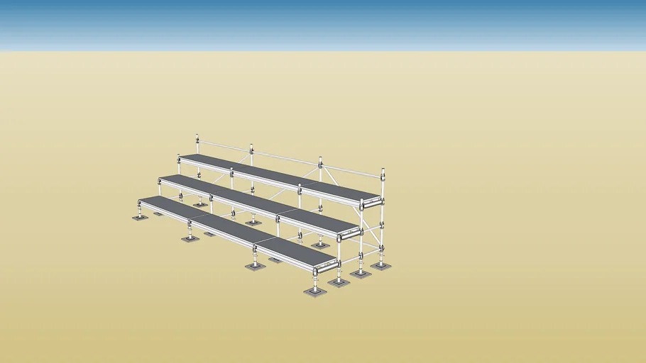 Cuplock audience bench seat | 3D Warehouse