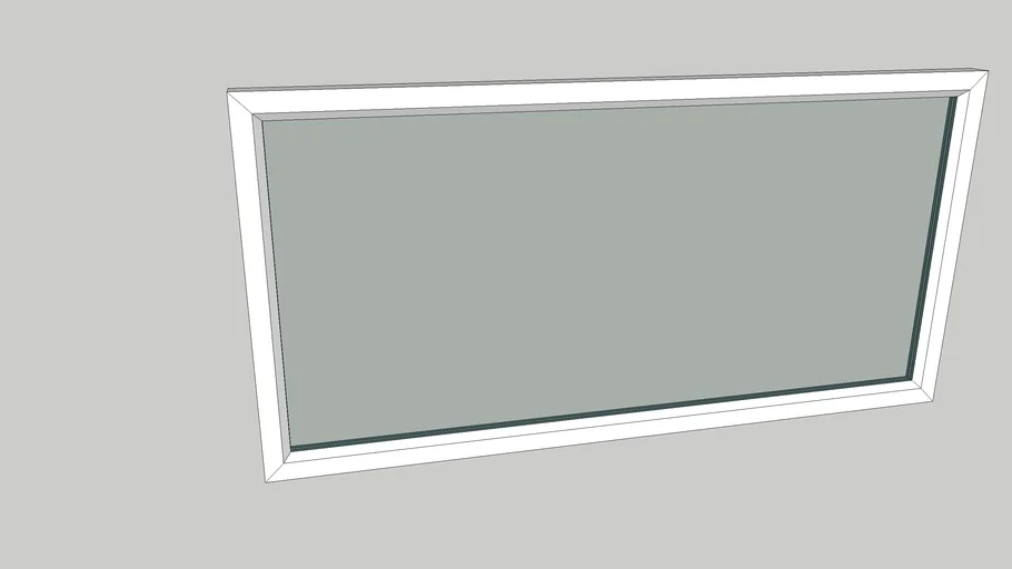 Simple 3D Window With Two Sheets Of Glass | 3D Warehouse