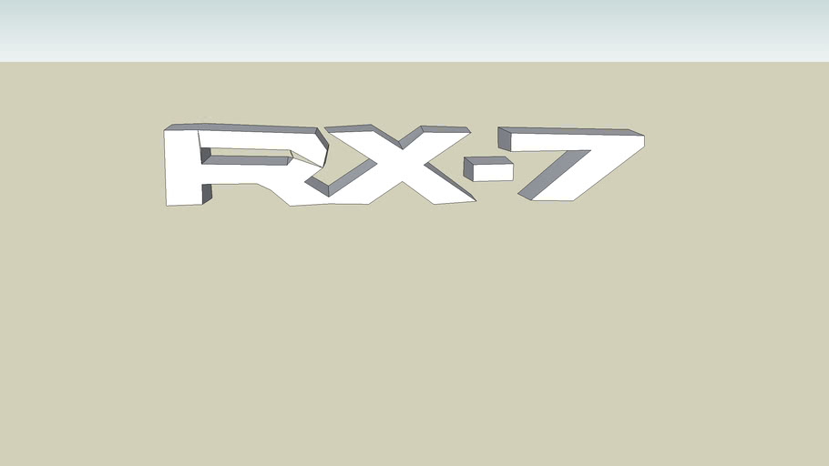 RX7 Logo | 3D Warehouse