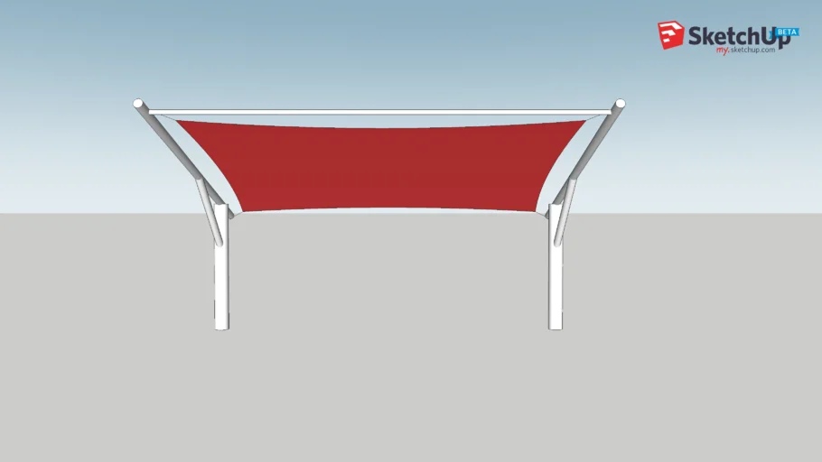 Cantilever Fabric Structure | 3D Warehouse
