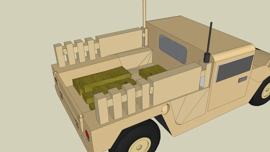 humvee suplly truck flatbed | 3D Warehouse