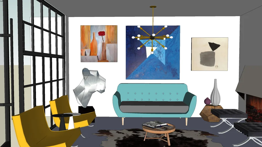 modern living room | 3D Warehouse