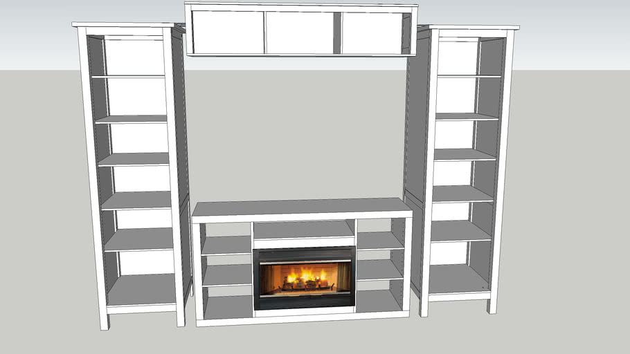 IKEA TV & Entertainment Unit with Firebox Hack | 3D Warehouse