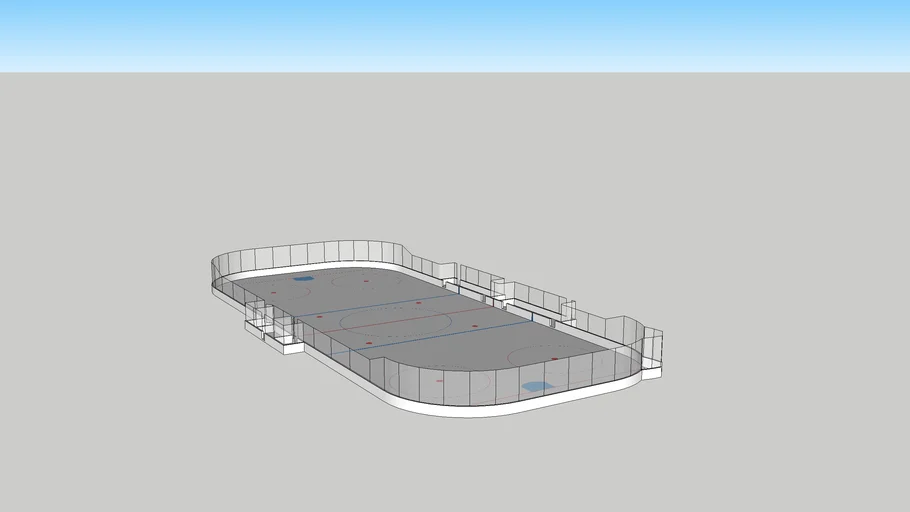 NHL Regulation Ice Hockey Rink | 3D Warehouse
