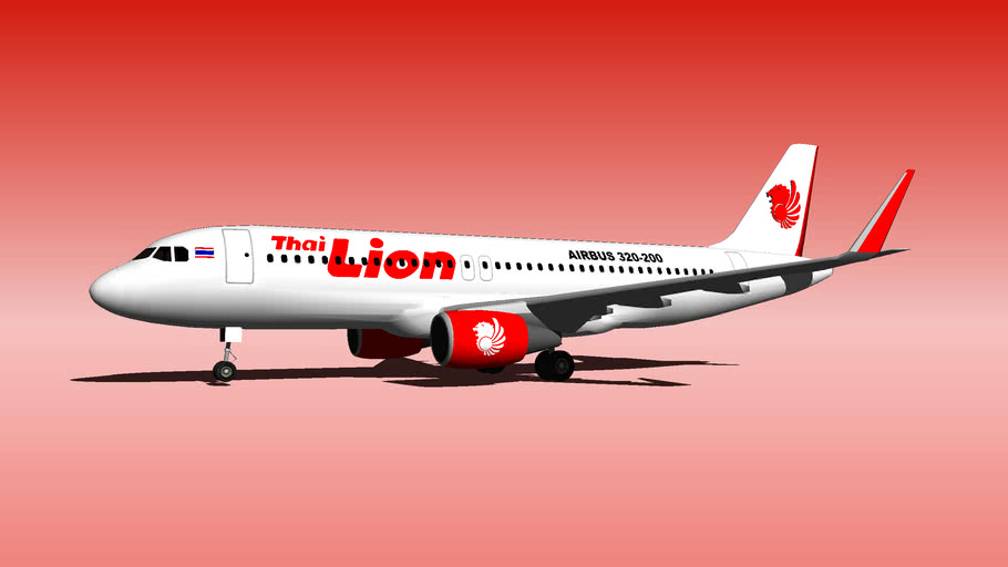 Thai Lion Air Airbus-A320-200 | 3D Warehouse