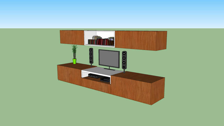 modern meuble tele | 3D Warehouse