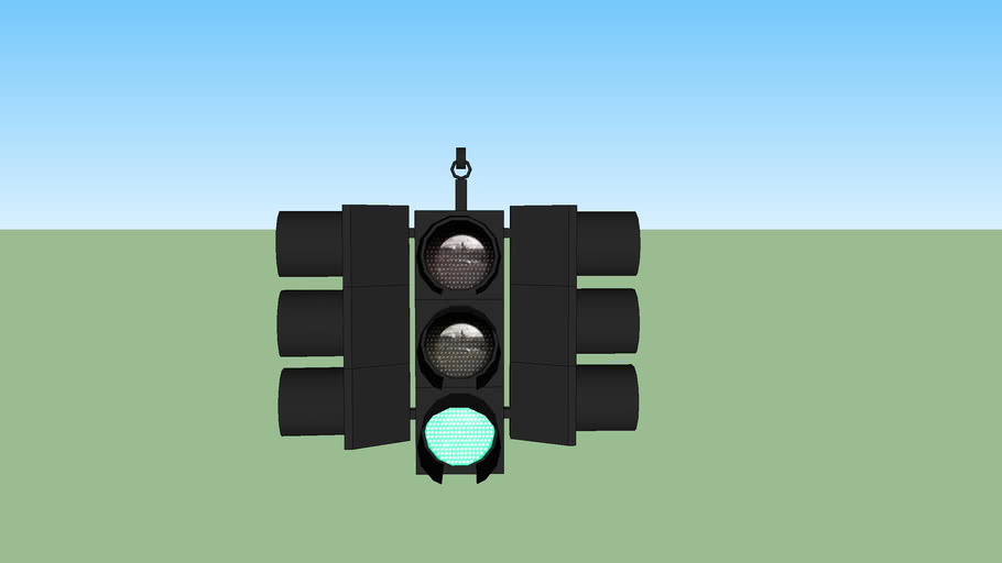 Four-Way LED 12-Inch Traffic Light | 3D Warehouse