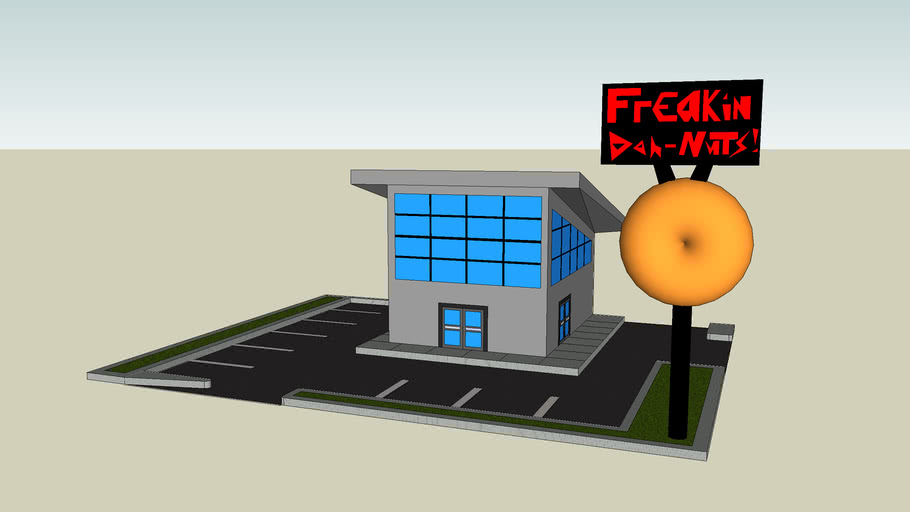 'Freakin Doh-nuts' retail outlet | 3D Warehouse