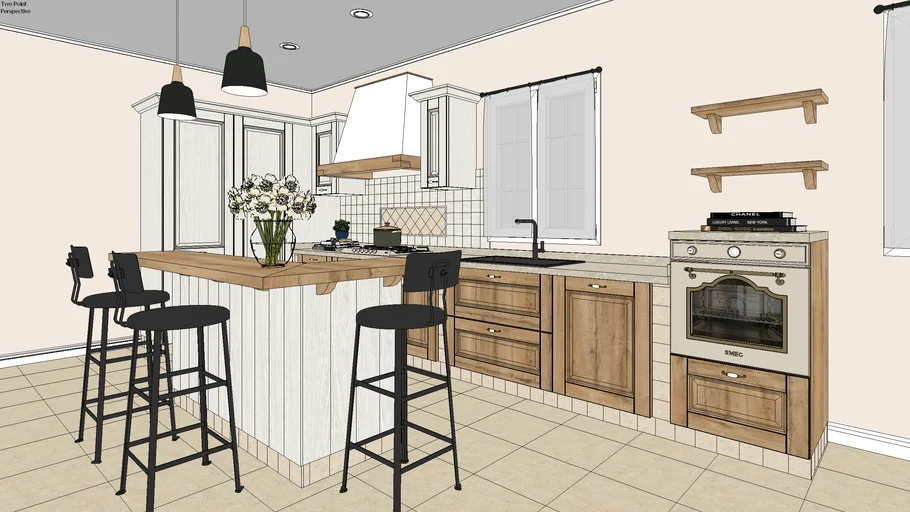 Classic Kitchen #4 | 3D Warehouse