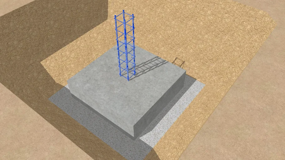 R.C Pad Footing | 3D Warehouse