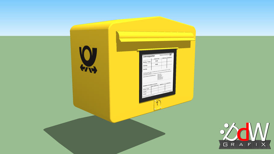 Briefkasten Deutsche Bundespost | 3D Warehouse