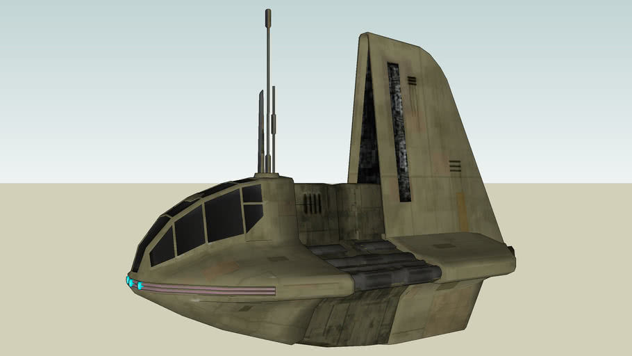 Sheathipede-class transport shuttle (Neimoidian shuttle) | 3D Warehouse