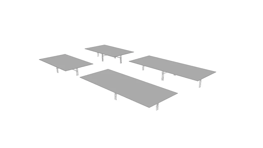 Mesa de Centro Dessau Retangular | 3D Warehouse