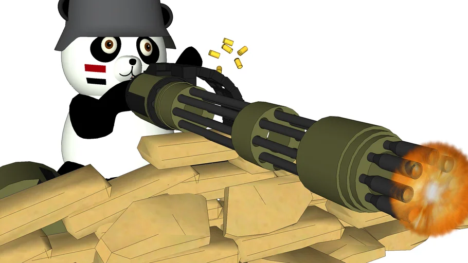 Panda Gunner | 3D Warehouse