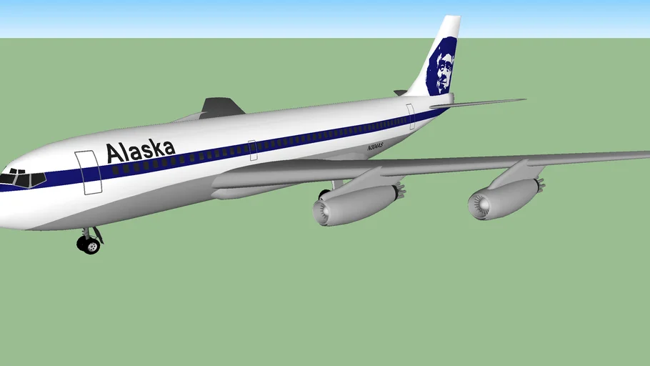Alaska Airlines 720-022 (1975) | 3D Warehouse