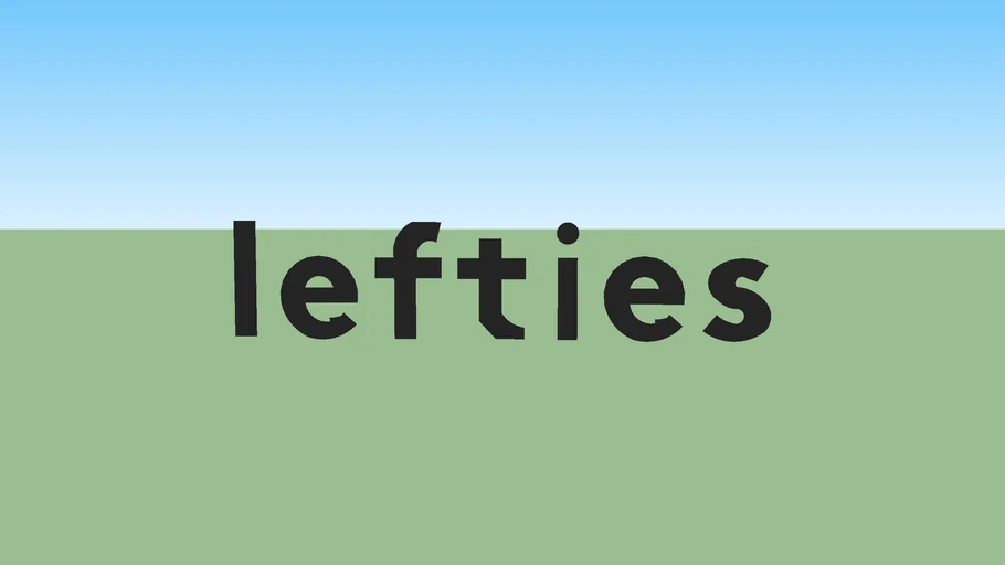 Logo Lefties | 3D Warehouse
