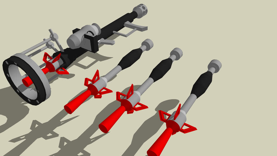 Surface to Air hand held missile launcher | 3D Warehouse