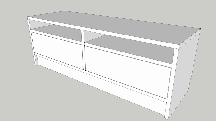 IKEA_BENNO_TV_bench_white | 3D Warehouse
