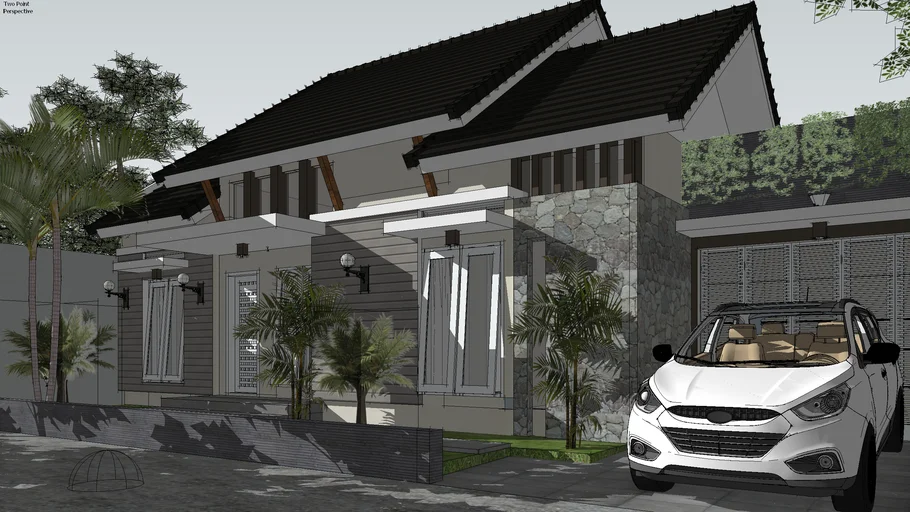 RUMAH MINIMALIS , HOUSE MINIMALIS , HOME 004 | 3D Warehouse