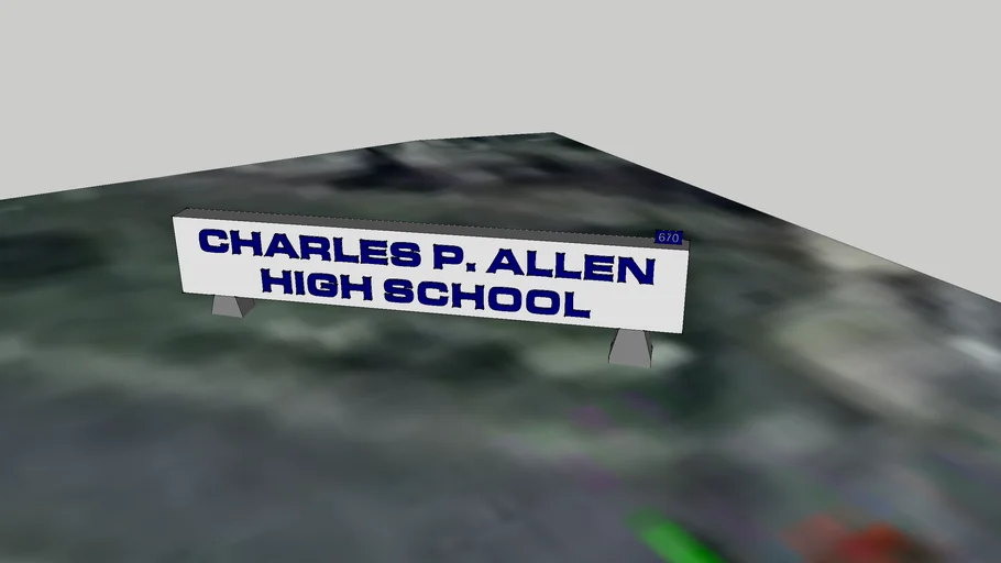 C.P. Allen HS sign | 3D Warehouse