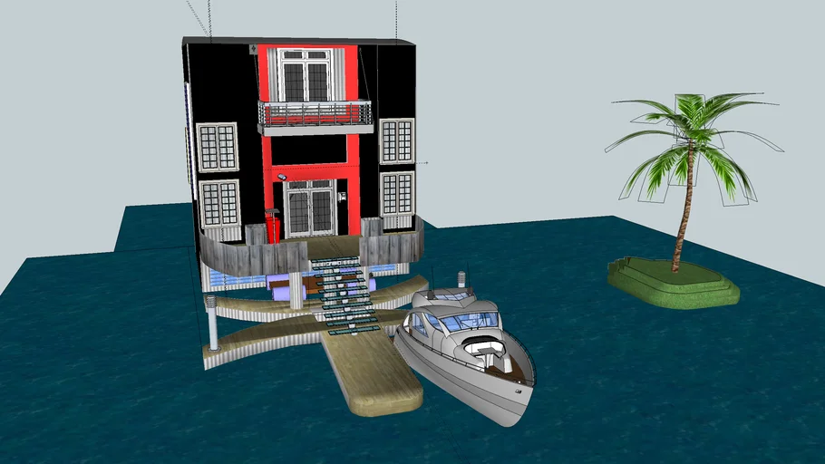 floating house | 3D Warehouse