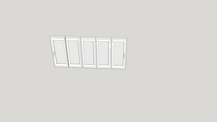 5 panel window | 3D Warehouse