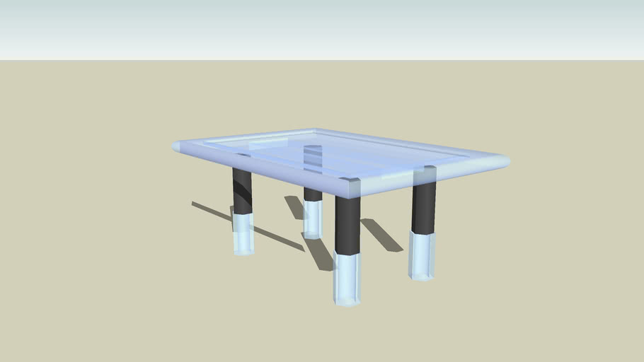 glass table | 3D Warehouse