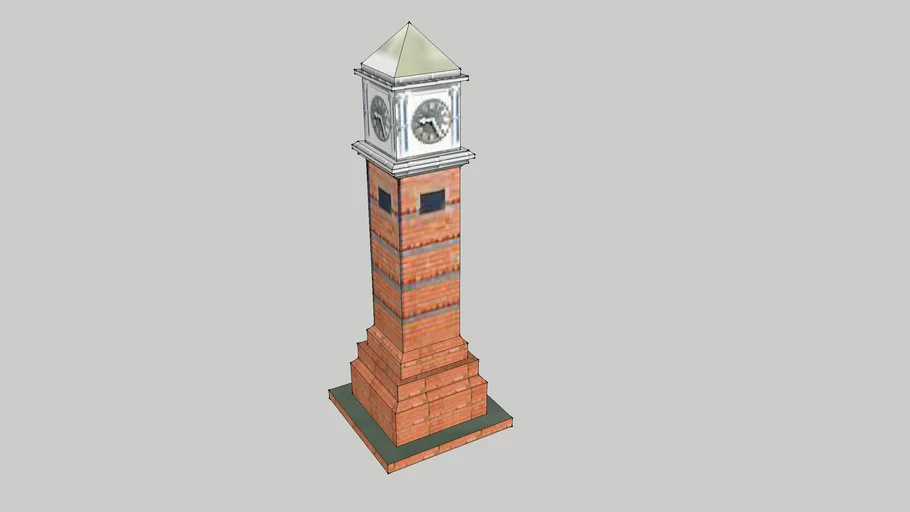 Usk clock tower wales | 3D Warehouse