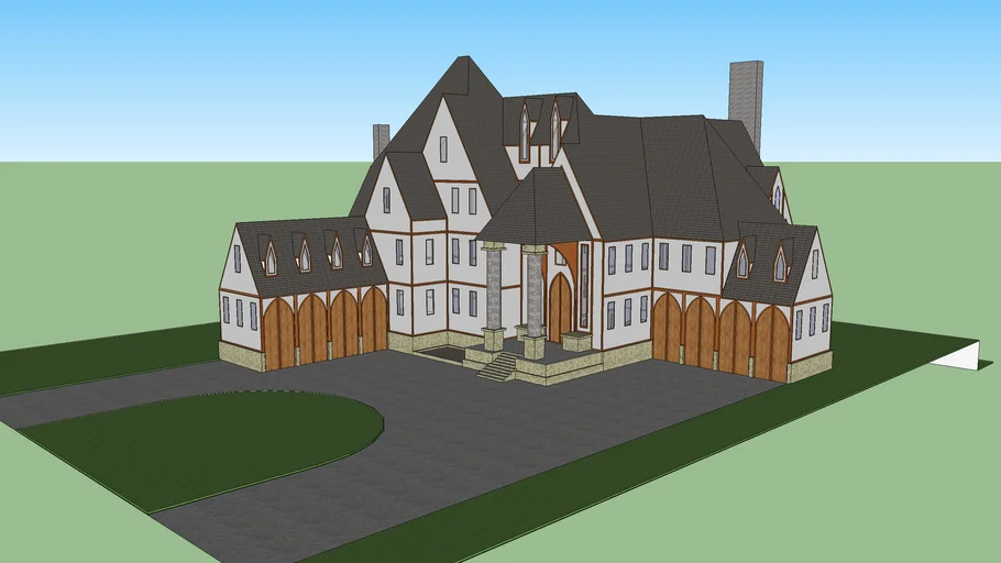 European Steep Roof Fachwerkhausen Design | 3D Warehouse