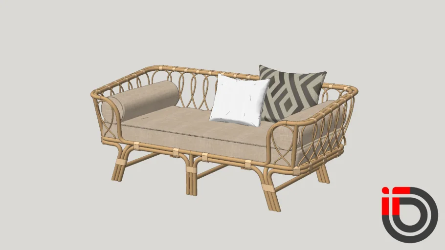 VENUS RATTAN DAYBED SOFA | 3D Warehouse