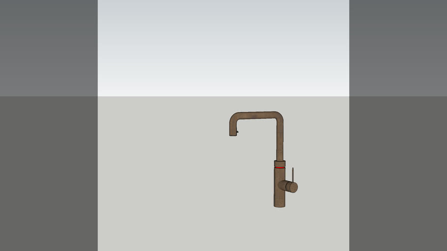 Brass Square Quooker Hot Tap- Vray ready | 3D Warehouse
