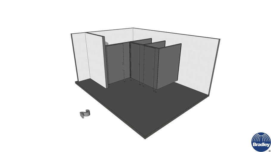 Euro-Partitions-Loft_ADA-2-Stall | 3D Warehouse