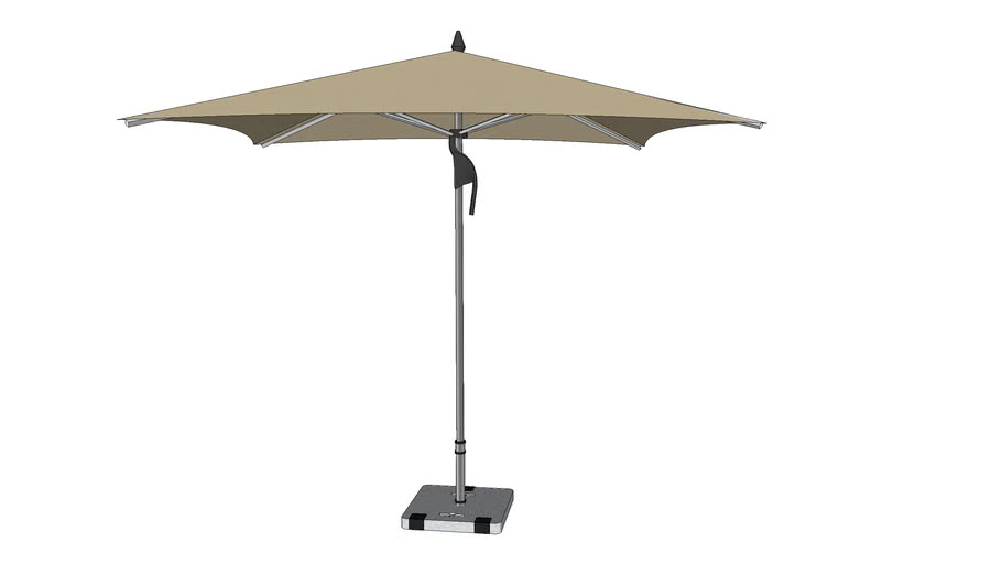 Ombrellone+Central+Fortino+Quadrado+2,4x2,4m. | 3D Warehouse