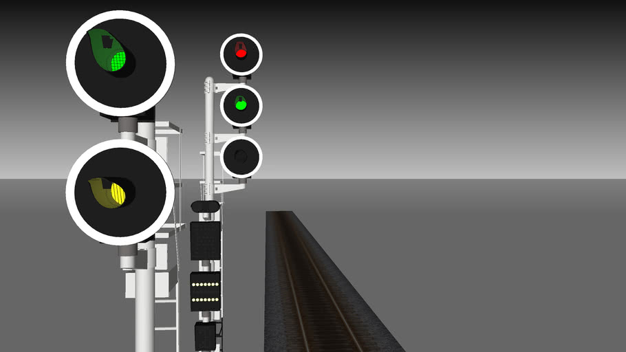 Traffic Lights (for TRAINS) | 3D Warehouse
