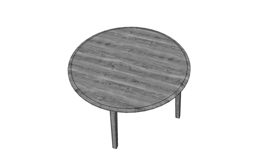 wood table | 3D Warehouse