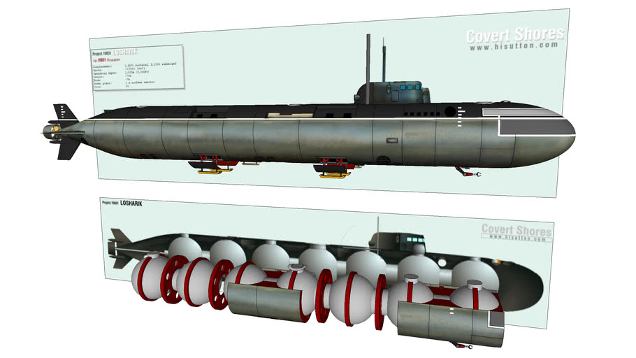 Russian Losharik Reconnaissance Submarine - internals | 3D Warehouse