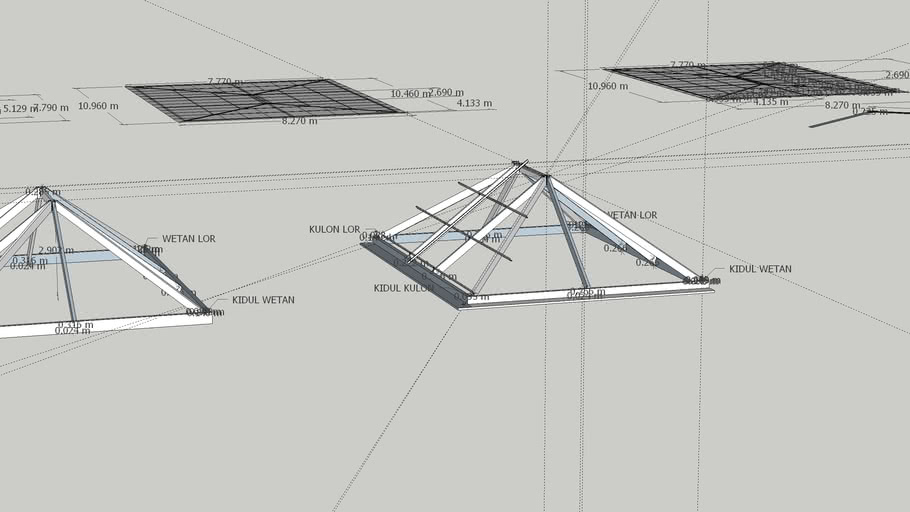 konstruksi atap | 3D Warehouse