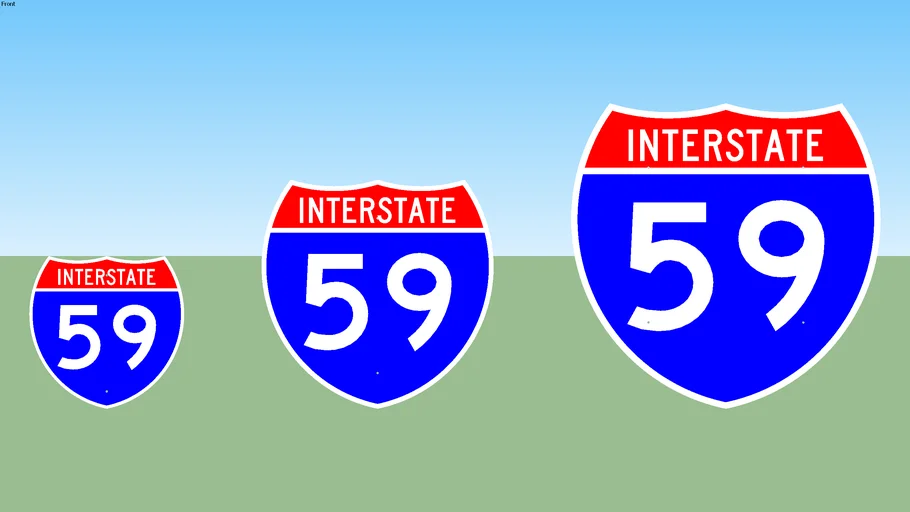 Interstate 59 Sign | 3D Warehouse