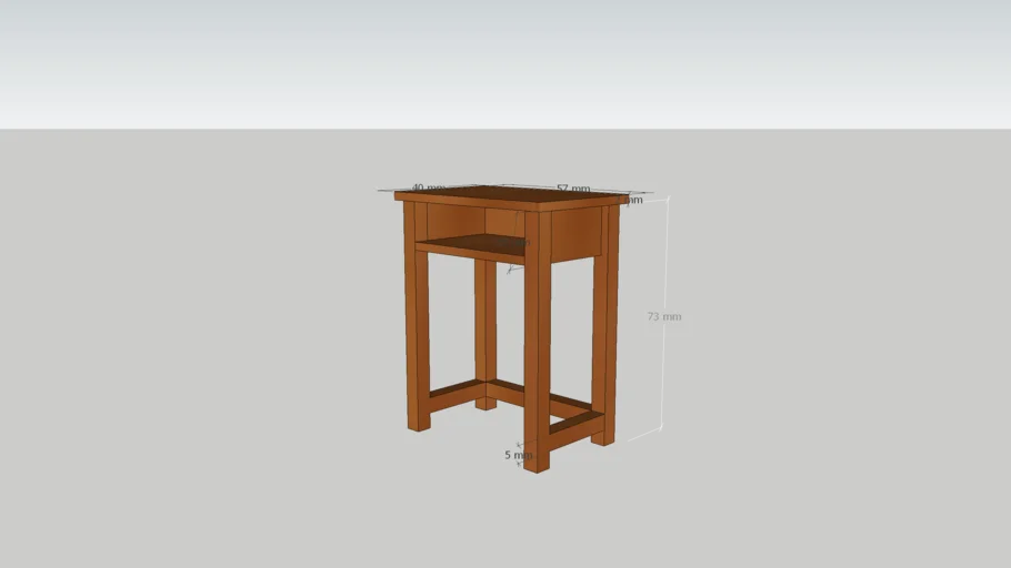 Student Table | 3D Warehouse