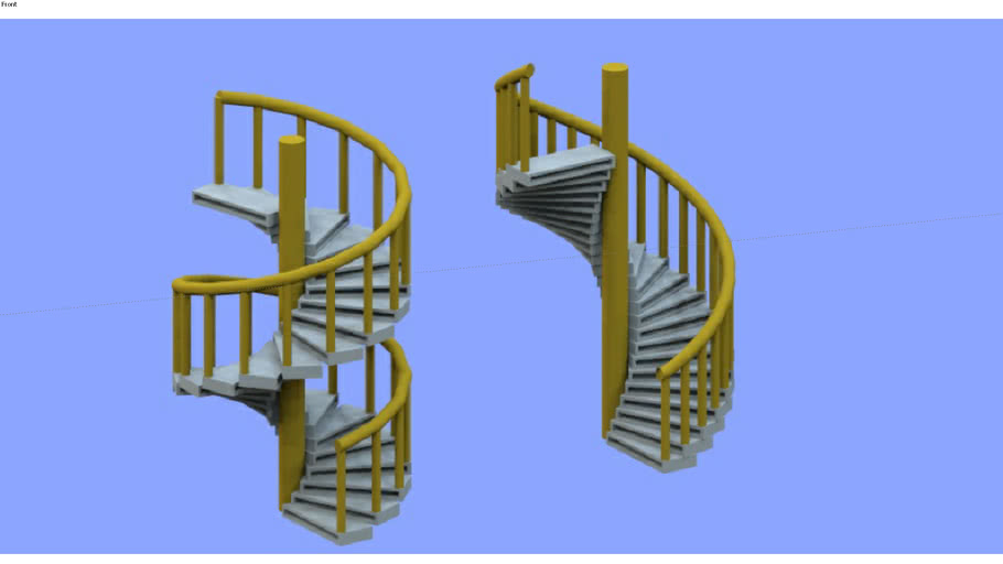 Circular Stairs | 3D Warehouse