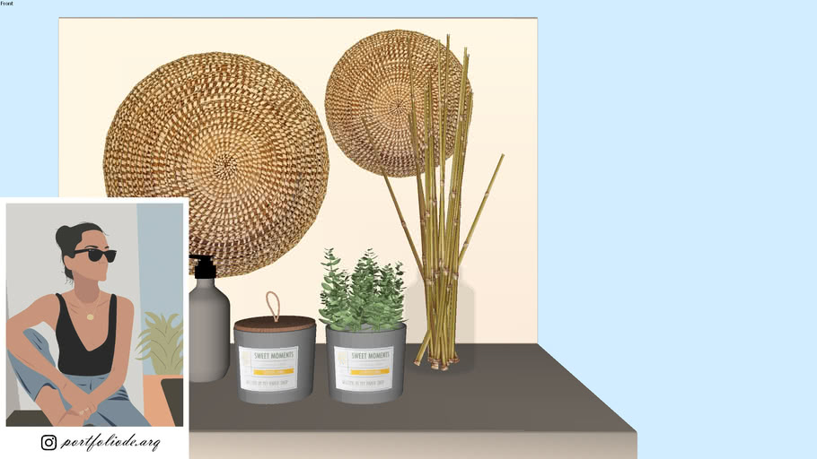 COMPOSIÇÃO+BANHEIRO+BOHO.skp | 3D Warehouse