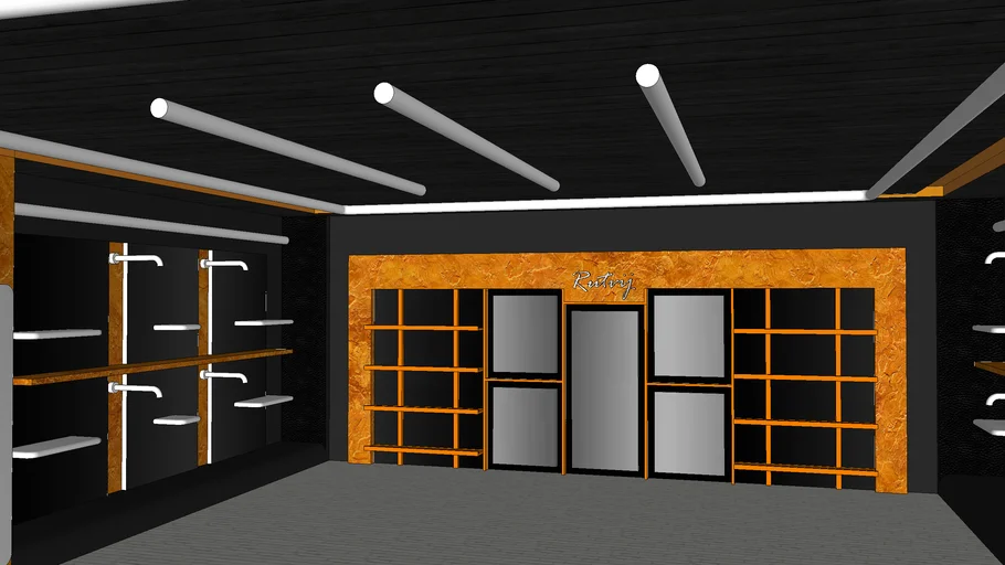 retail shop interior design furniture design | 3D Warehouse