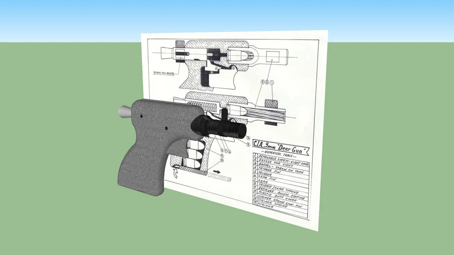 Deer Gun - CIA Pistol | 3D Warehouse