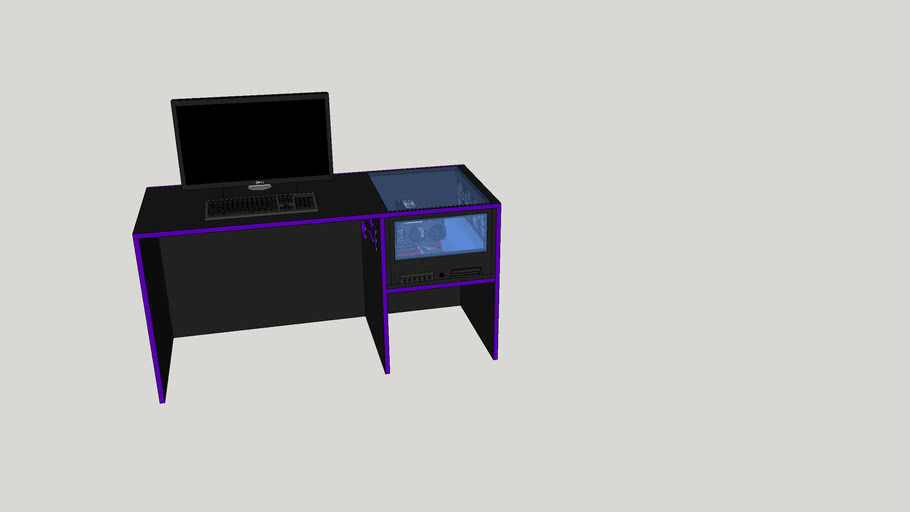 custom pc desk mod | 3D Warehouse