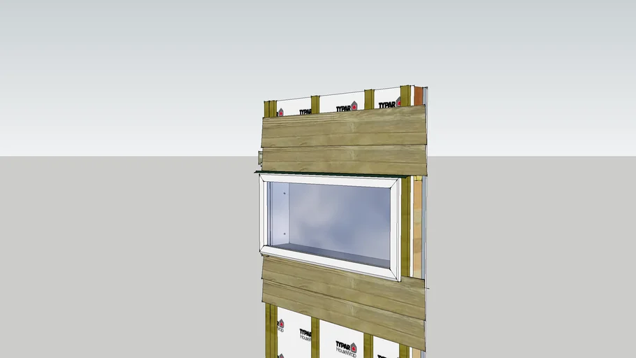 Cavity batten window detail | 3D Warehouse